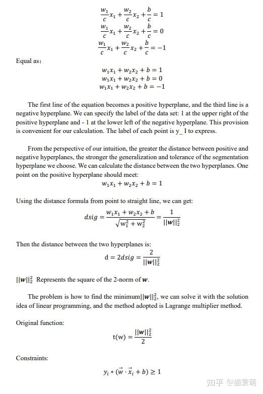 Support Vector Machineandsequential Minimal Optimizationandkernel Trick(1) 知乎