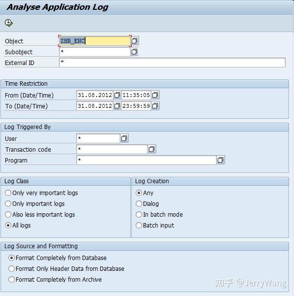 SAP ABAP Application Log 的使用方法 - 知乎