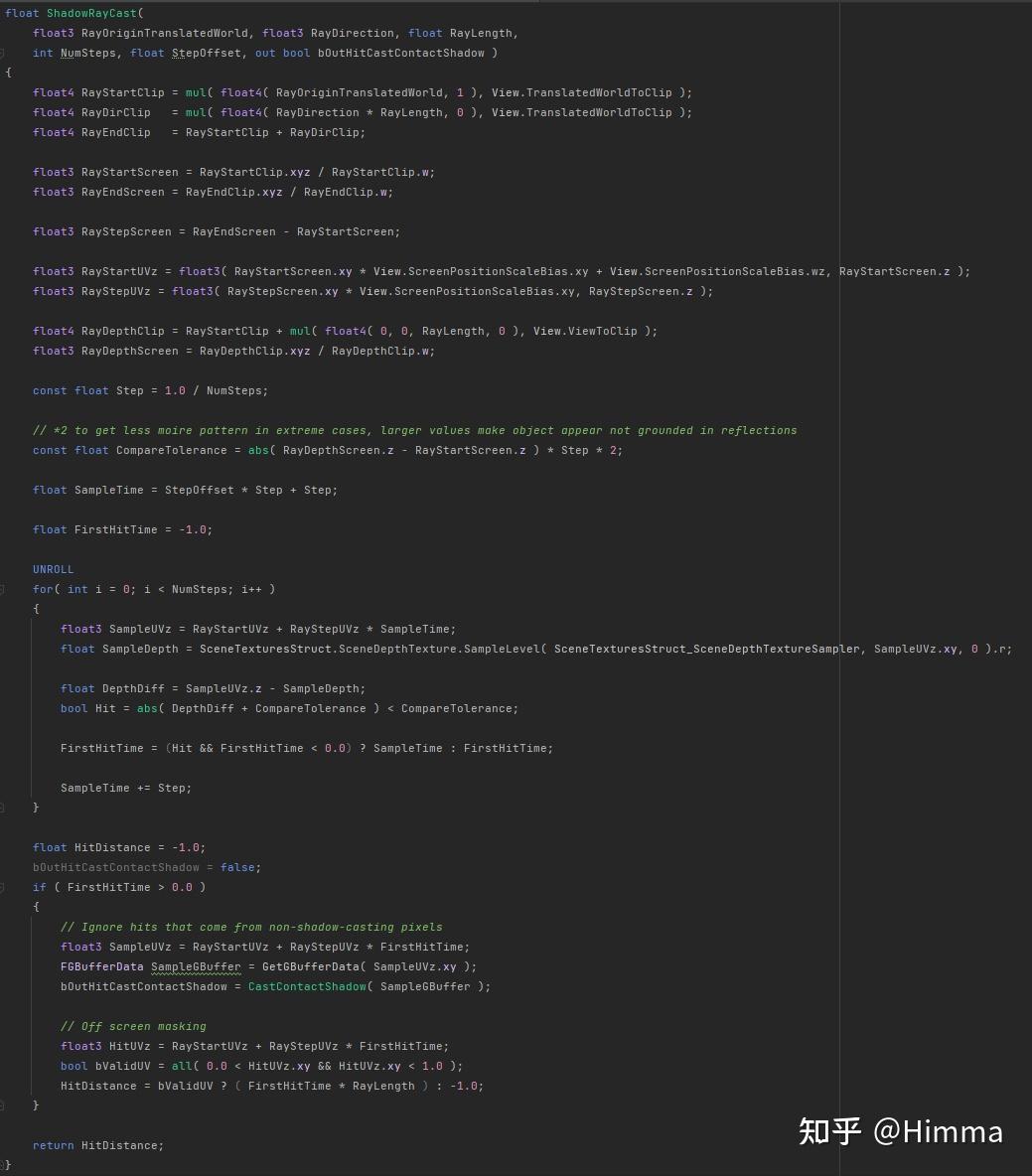 Unity URP Forward Rendering 实现 contact shadow - 知乎