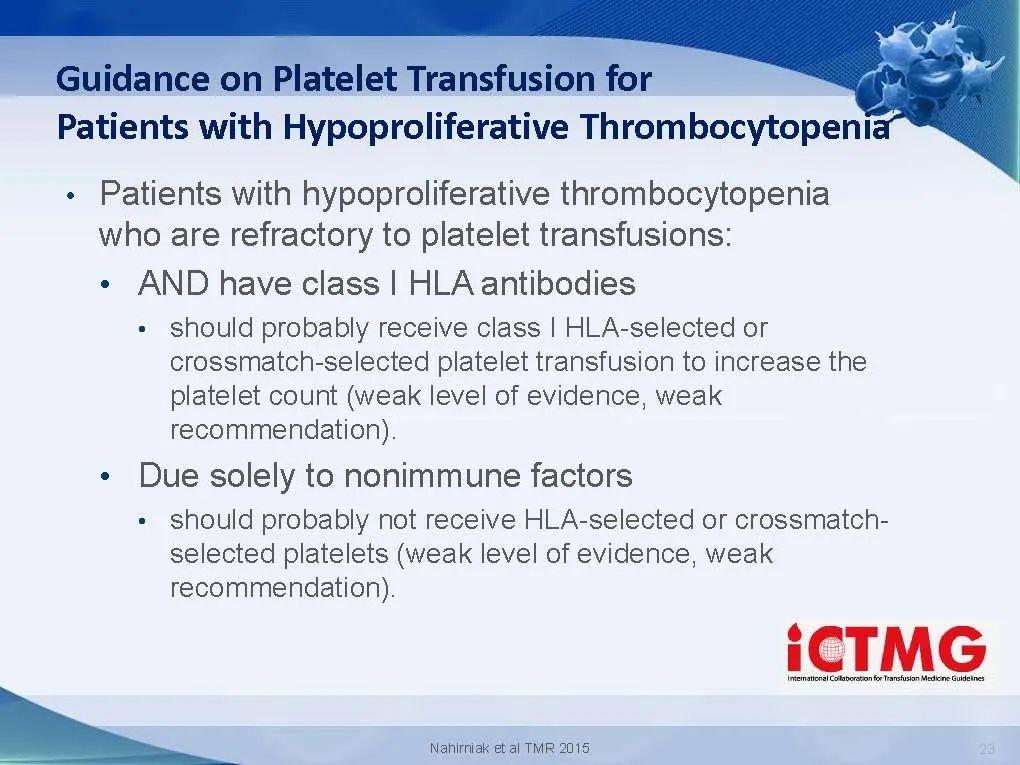 The basic of platelet transfusion - 知乎