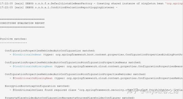 springboot启动信息去除CONDITIONS EVALUATION REPORT后引发的思考 - 知乎