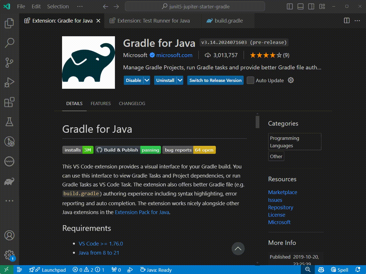VS Code Java 7月更新 - Gradle支持增强！用户体验改建与Spring新功能 - 知乎