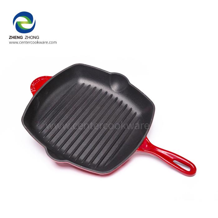 Elevate Your Culinary Creations with the Enameled Cast Iron Grill Pan ...