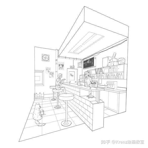 Krenz绘画教室【优秀作业心得】基础透视与结构-0102 - 知乎