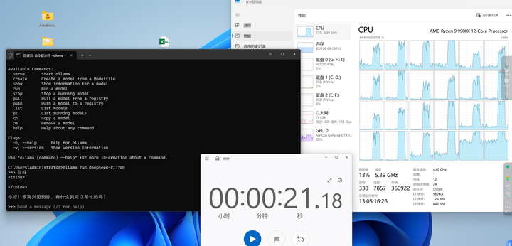 本地部署Deepseek R1 推理速度测试（纯CPU方案-9900X-7945HX-265K) - 知乎