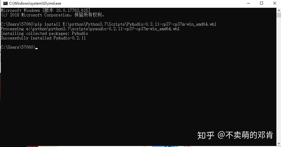 安装PyAudio过程出现错误：Failed building wheel for PyAudio - 知乎