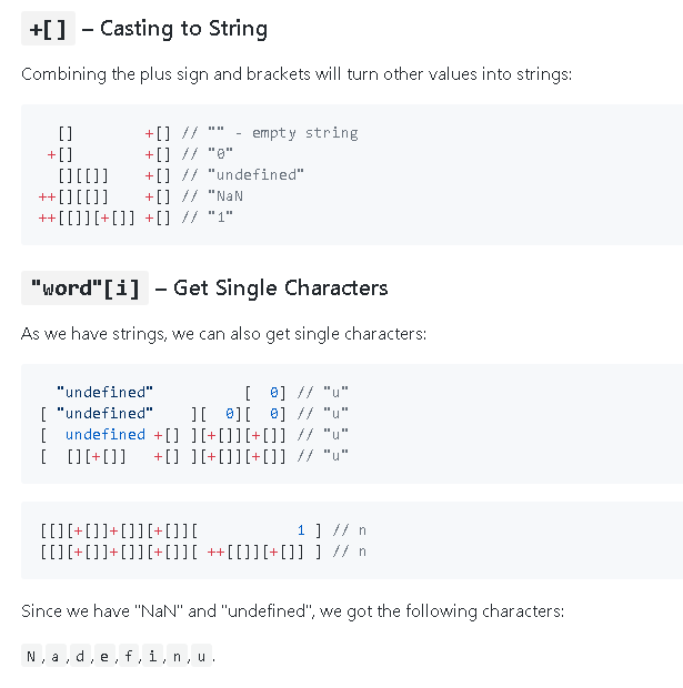 酷站推荐 - jsfuck.com - JSFuck | JavaScript by []()!+ - 知乎