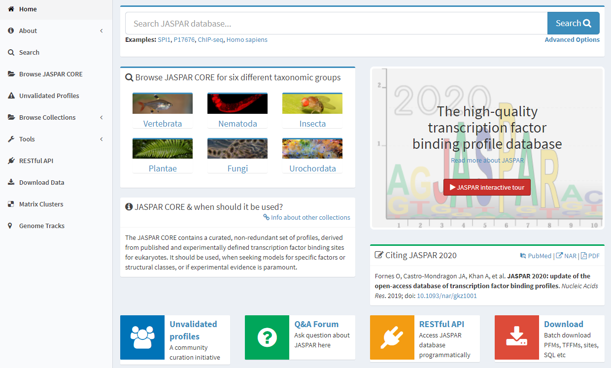 JASPAR：转录因子motif数据库 - 知乎