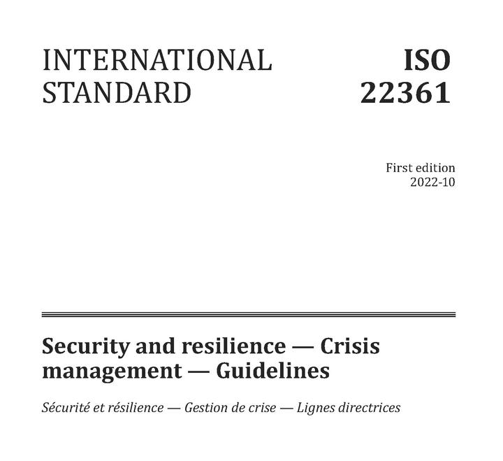 ISO发布危机管理标准 - 知乎