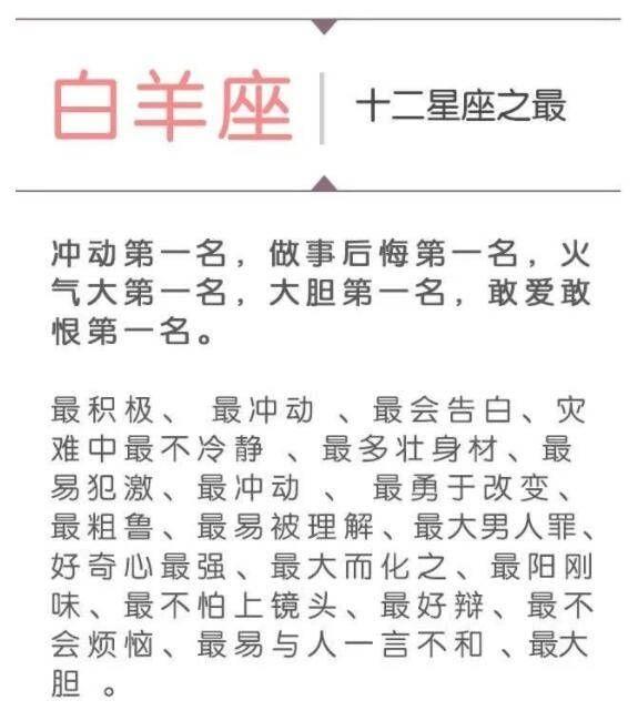 十二星座之最 来看看你的星座都有哪些第一? 知乎