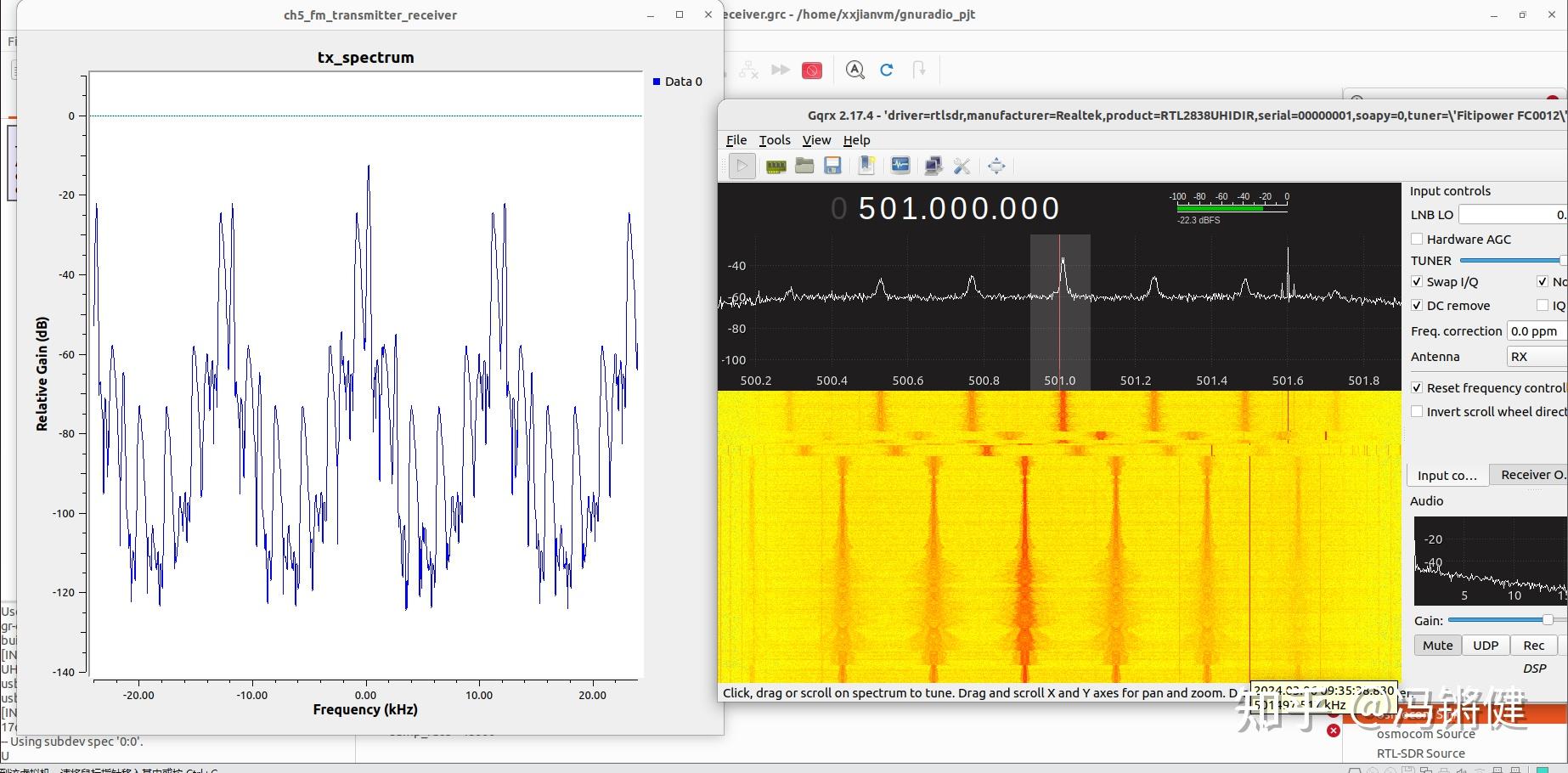 sdr应用篇 6. ubuntu用gnuradio驱动板卡发送接收FM音频 - 知乎