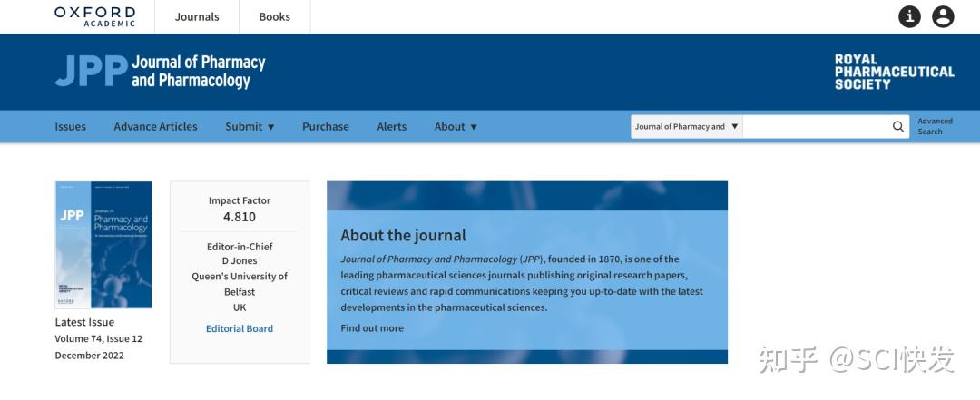SCI期刊分析：药学JCR2区，国人发文量第一，影响因子上涨！ - 知乎