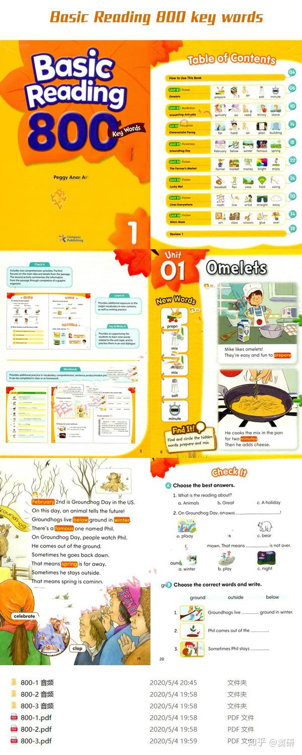 Basic Reading 200 400 800 1200 Key Words 阅读基础核心词 全彩PDF MP3音频 教学资源 百度网盘 ...