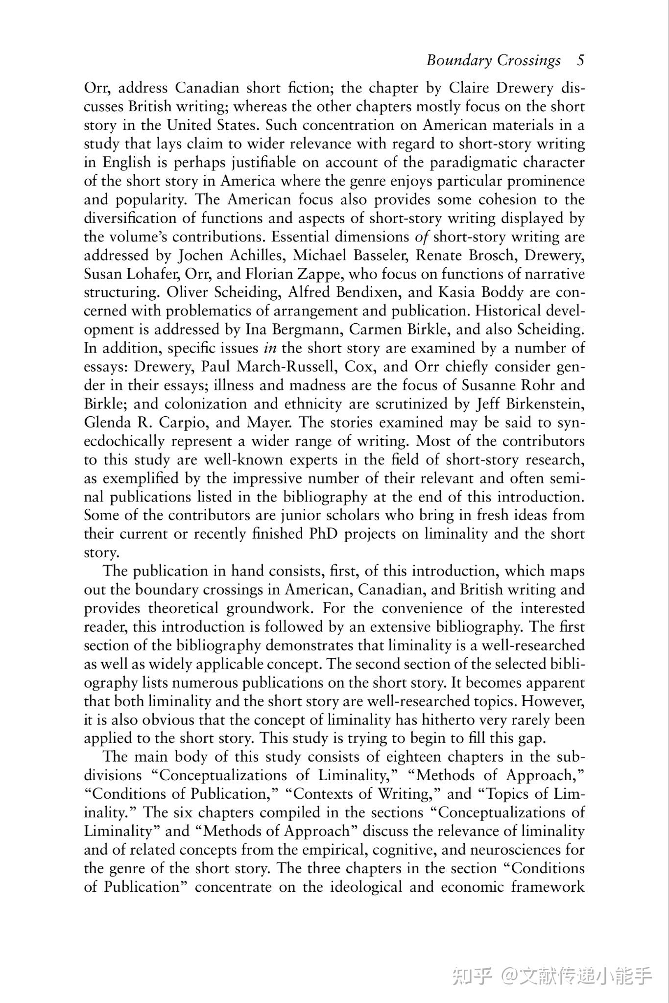 Liminality and the Short Story: Boundary Crossings in American ...