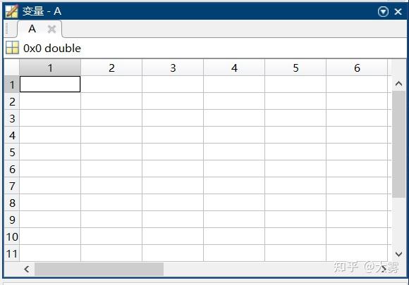 MATLAB输入矩阵——利用Variables editor - 知乎