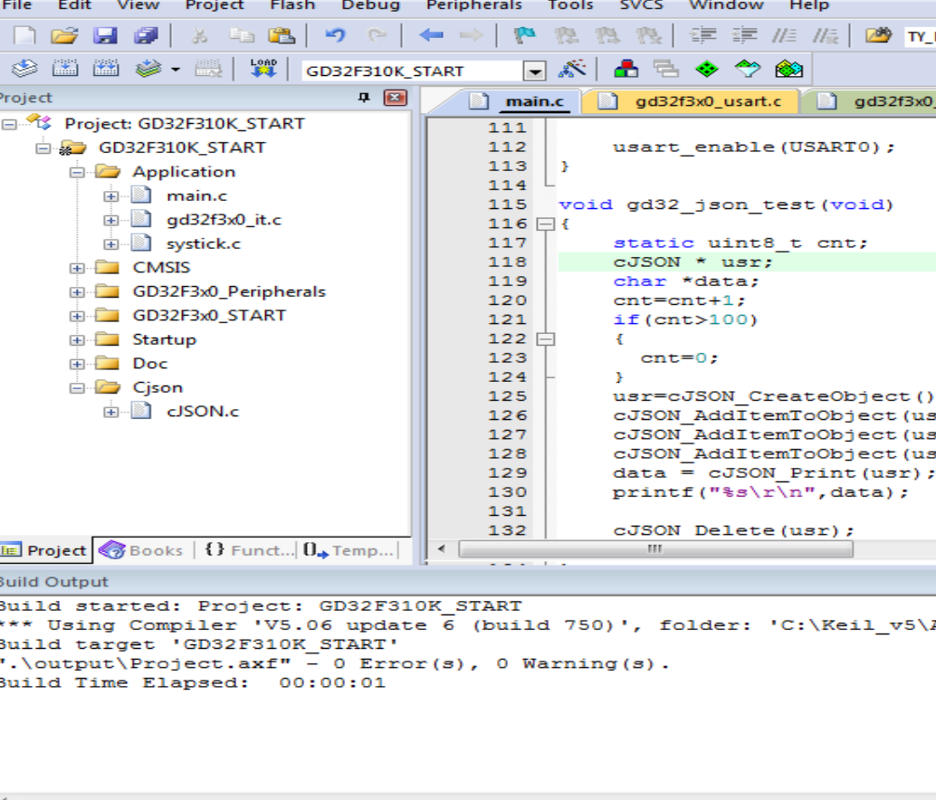 【GD32F310开发板试用】开发板使用和最简单移植常用库-cjson移植 - 知乎