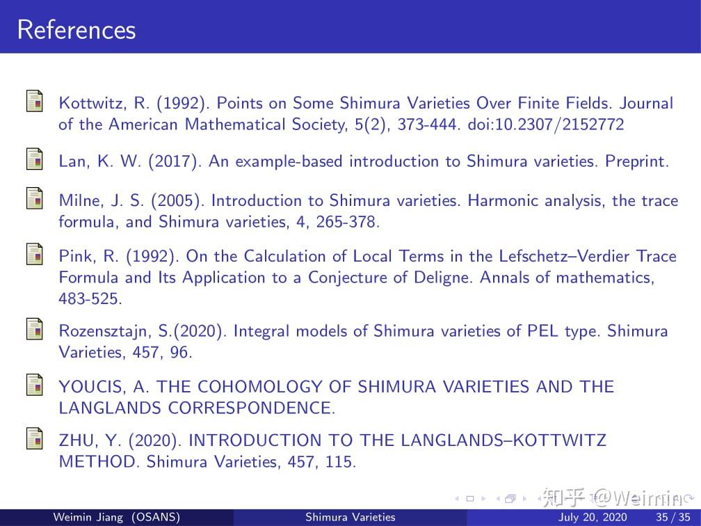Shimura Varieties and Langlands-Kottwitz method - 知乎