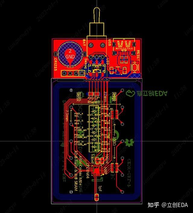 NFC门禁卡制作教程，带LED点阵，能使用手机NFC无线供电，含NFC卡原理图参考 - 知乎