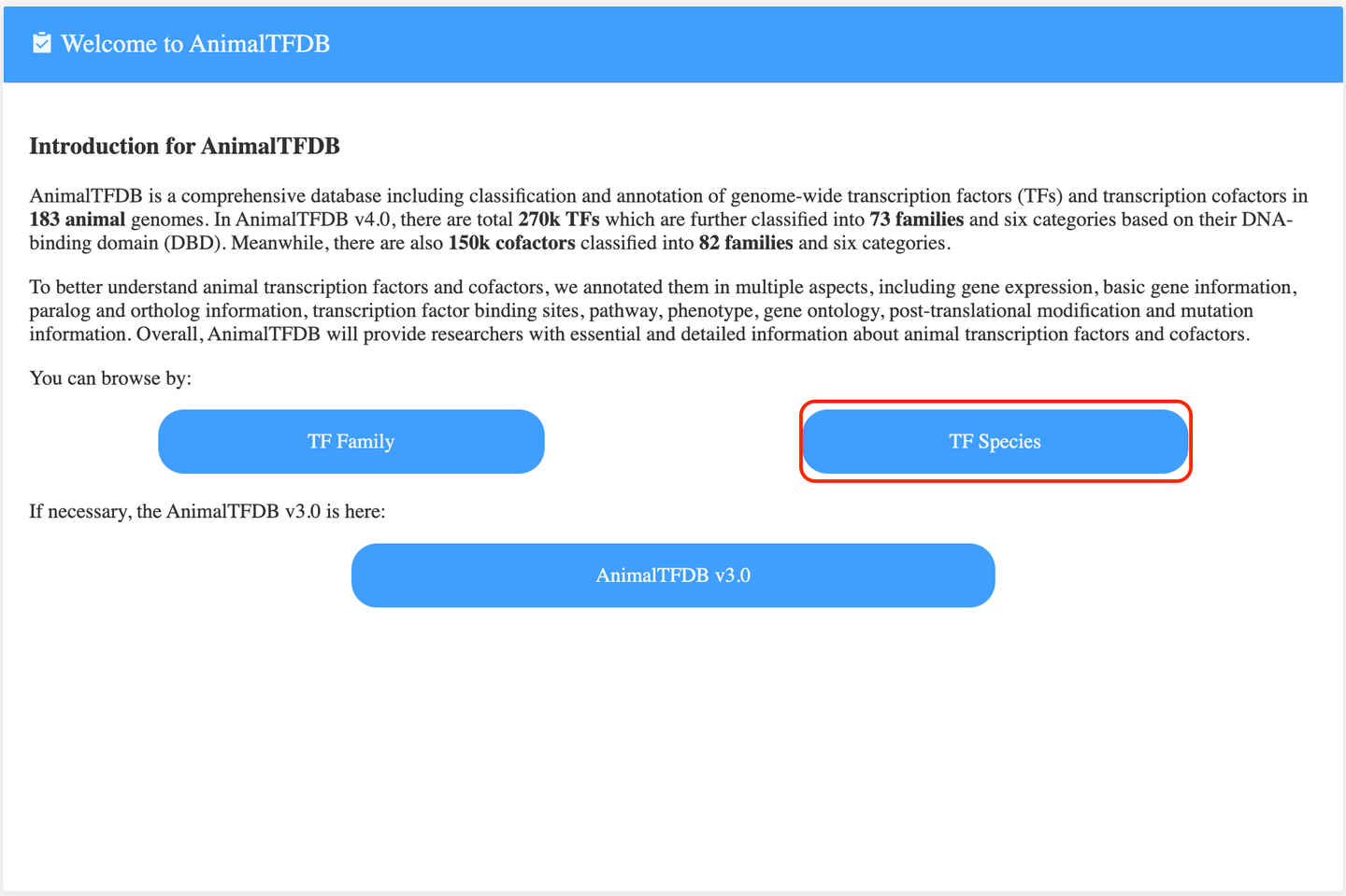 🤩 AnimalTFDB v4.0 | OMG！我最爱的转录因子数据库更新啦！~（附使用指南）（一） - 知乎