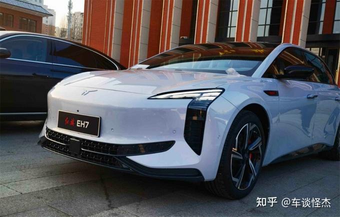 红旗EH7无伪实车亮相，续航超800km - 知乎