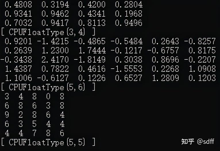 libtorch Tensor张量的常用操作总结(1) - 知乎