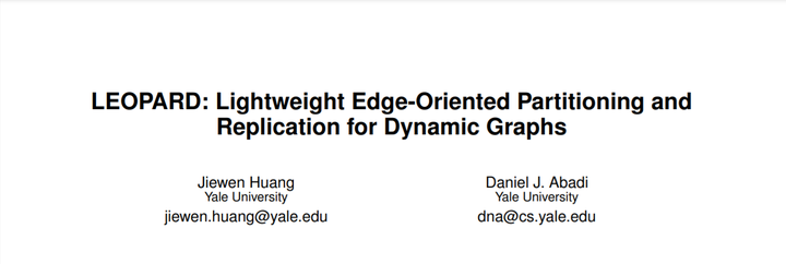 动态图划分复制算法：Leopard - 知乎