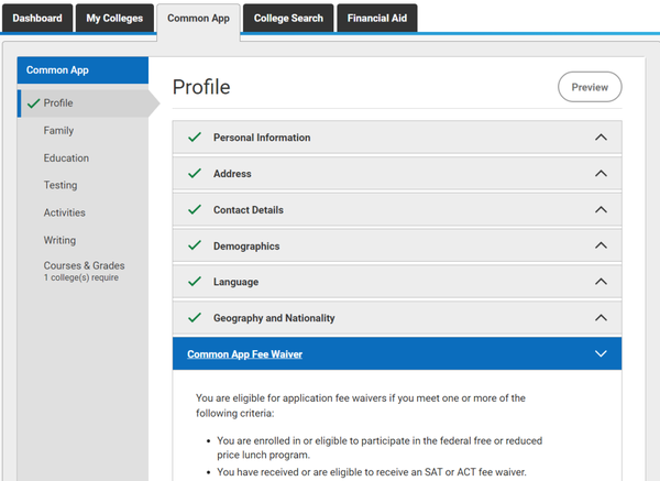 手把手教你填写美本申请系统Common Application（2024Fall） - 知乎