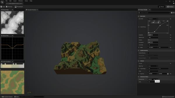 【UE5】给Landscape加一点料-地形篇（二）-地形生成 - 知乎