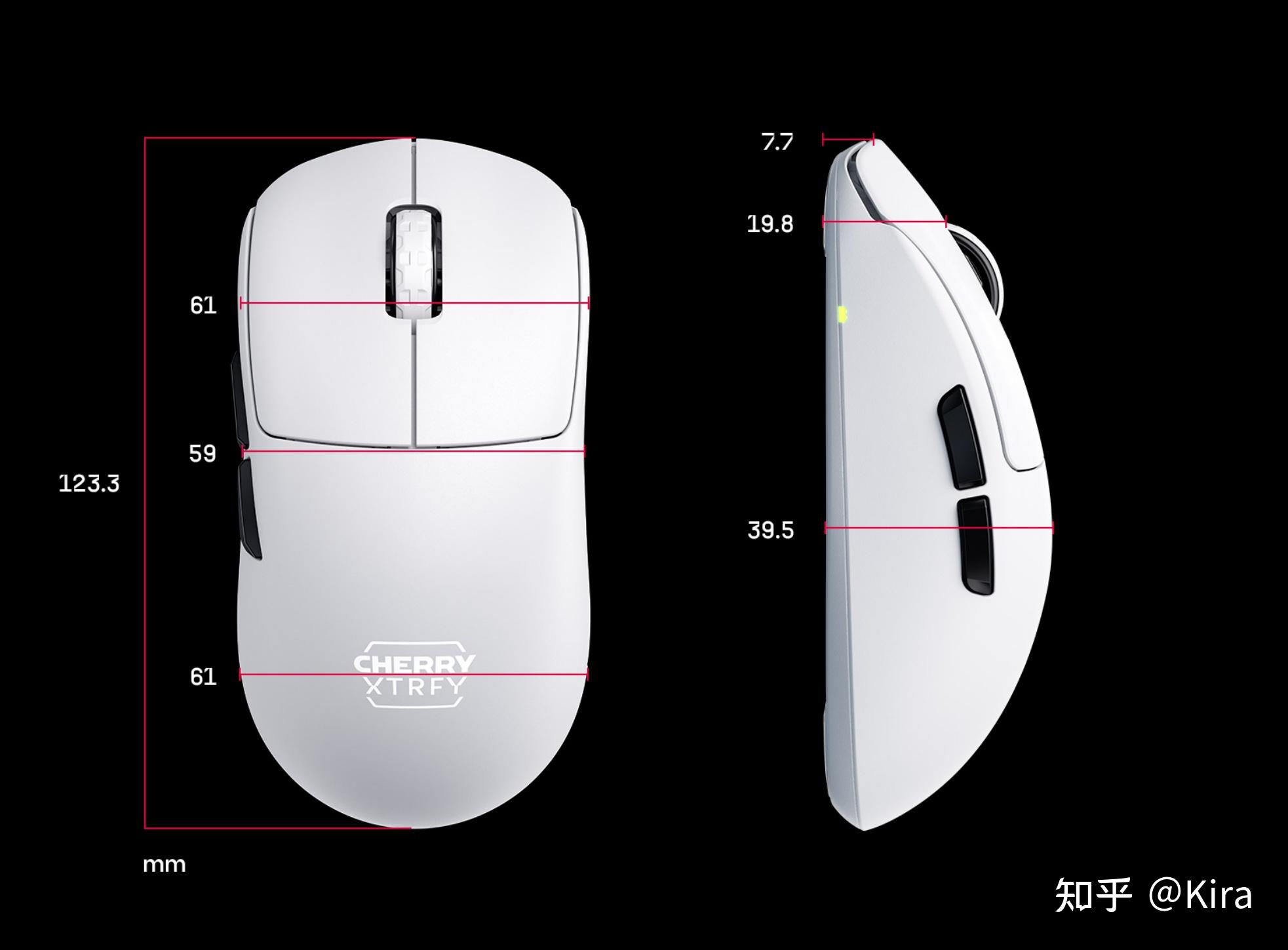 樱桃M64/M68系列游戏鼠标测评：超低前高的无线8K电竞猛兽 - 知乎