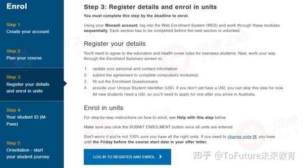 Monash蒙纳士莫纳什新生如何注册？如何选课？一文解答新生的疑惑！ - 知乎