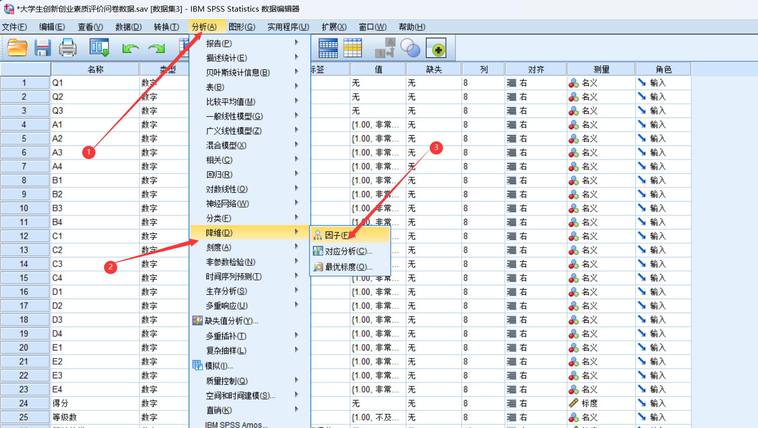 Spss做因子分析操作步骤及结果分析超详细版 知乎