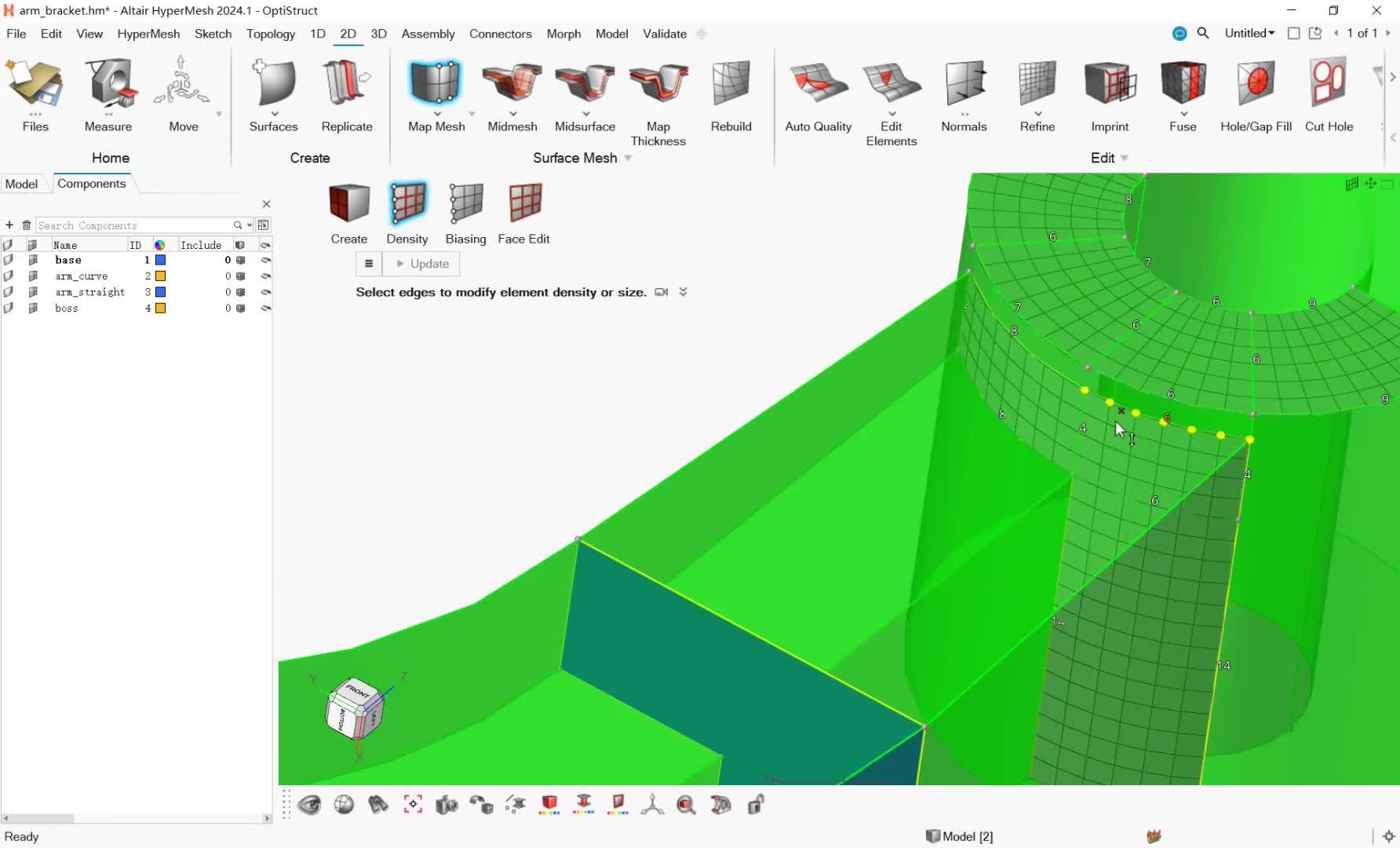 HyperMesh宝典丨2024新界面：六面体网格划分 - 知乎