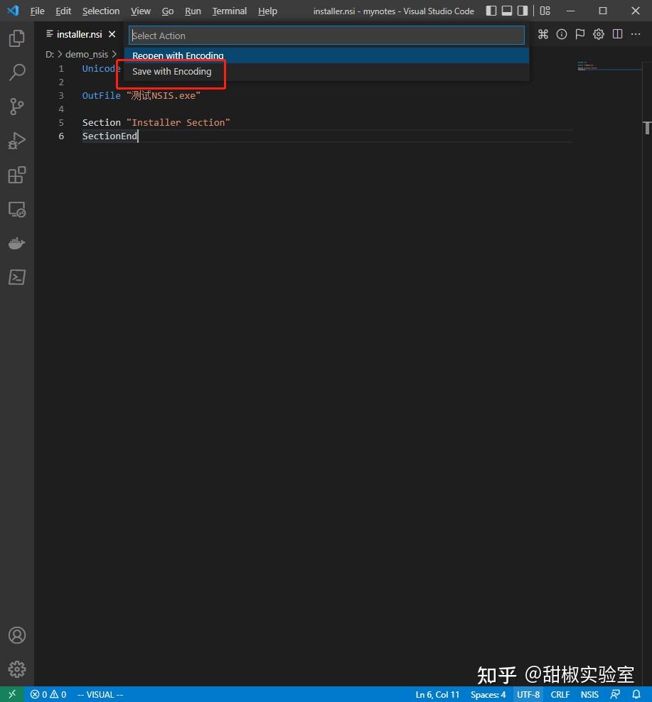 NSIS 脚本如何使用UTF-8 - 知乎