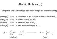 理论笔记 原子单位 Atomic units 和分子动力学单位 MD units：推导，计算及量纲验证 - 知乎