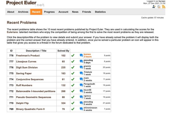 花了五年时间 AK Project Euler 是什么体验？ - 知乎