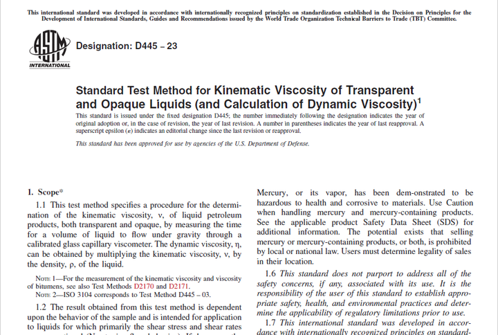 ASTM D445-2023标准中文版翻译 - 知乎