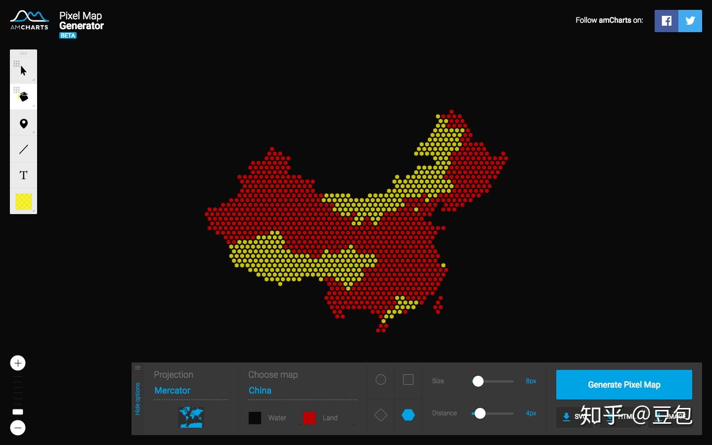 [1/100]ppt必备地图工具｜Pixel Map Generator - 知乎