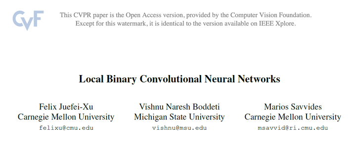 基于LBP的卷积深度神经网络Local binary convolutional neural networks - 知乎