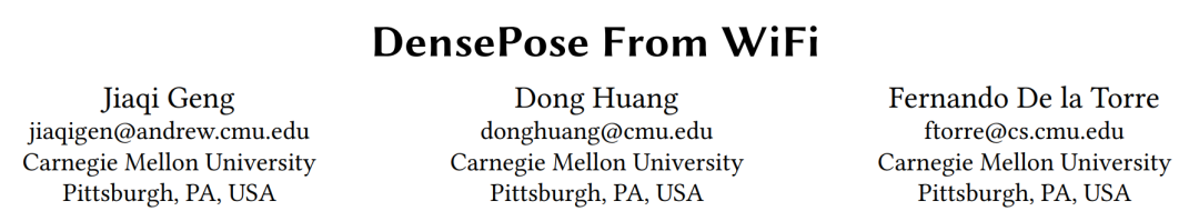 全身追踪、不怕遮挡，CMU两位华人做了个基于WiFi信号的DensePose - 知乎