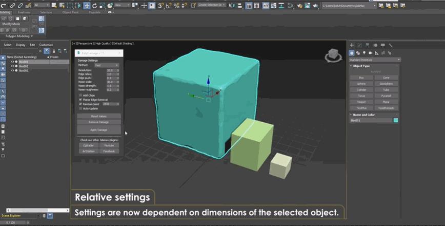 Max快速破损插件Poly Damage，一键生成0压力 - 知乎
