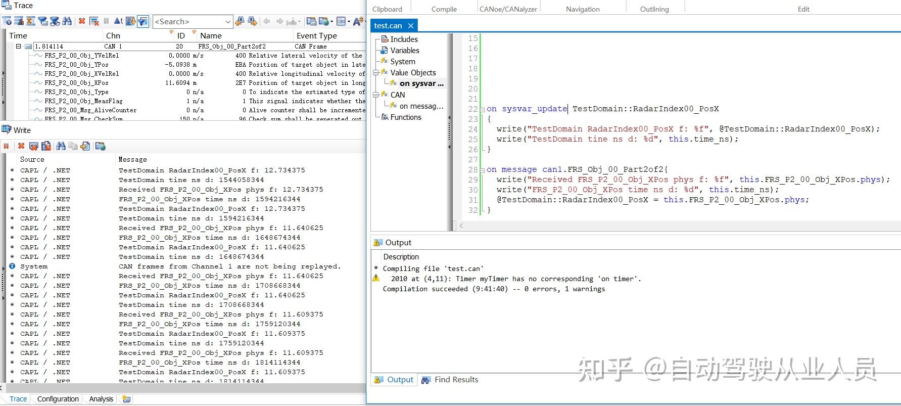 CAPL教程 之 06 事件 on sysVar - 知乎