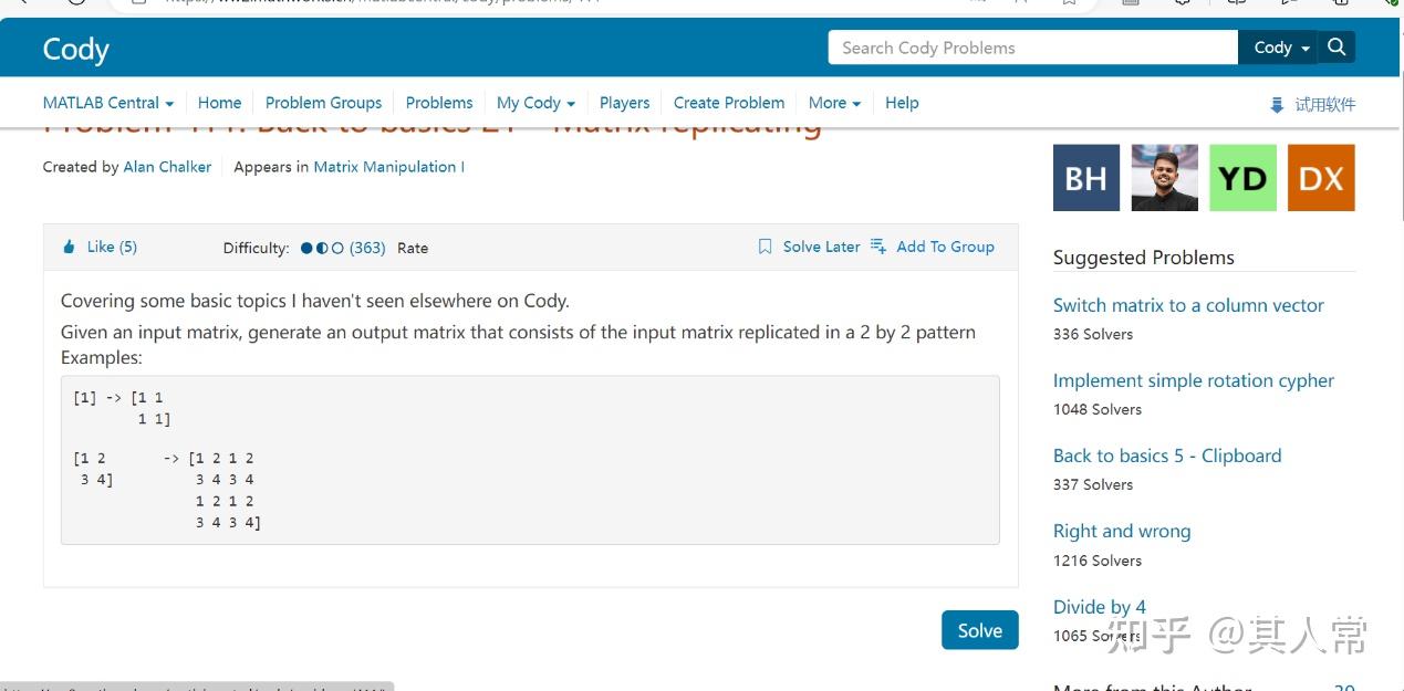 安利一个MATLAB刷题网站 - 知乎