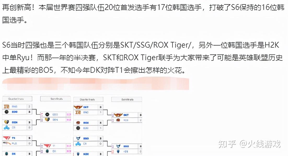 再创新高！S11四强队伍首发共有17位韩国选手，打破S6历史记录 - 知乎