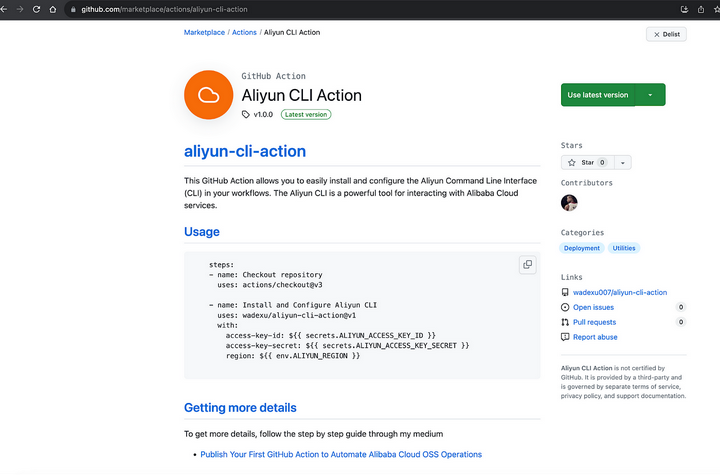 发布你的第一个 GitHub Action 以自动化阿里云 OSS 操作 - 知乎