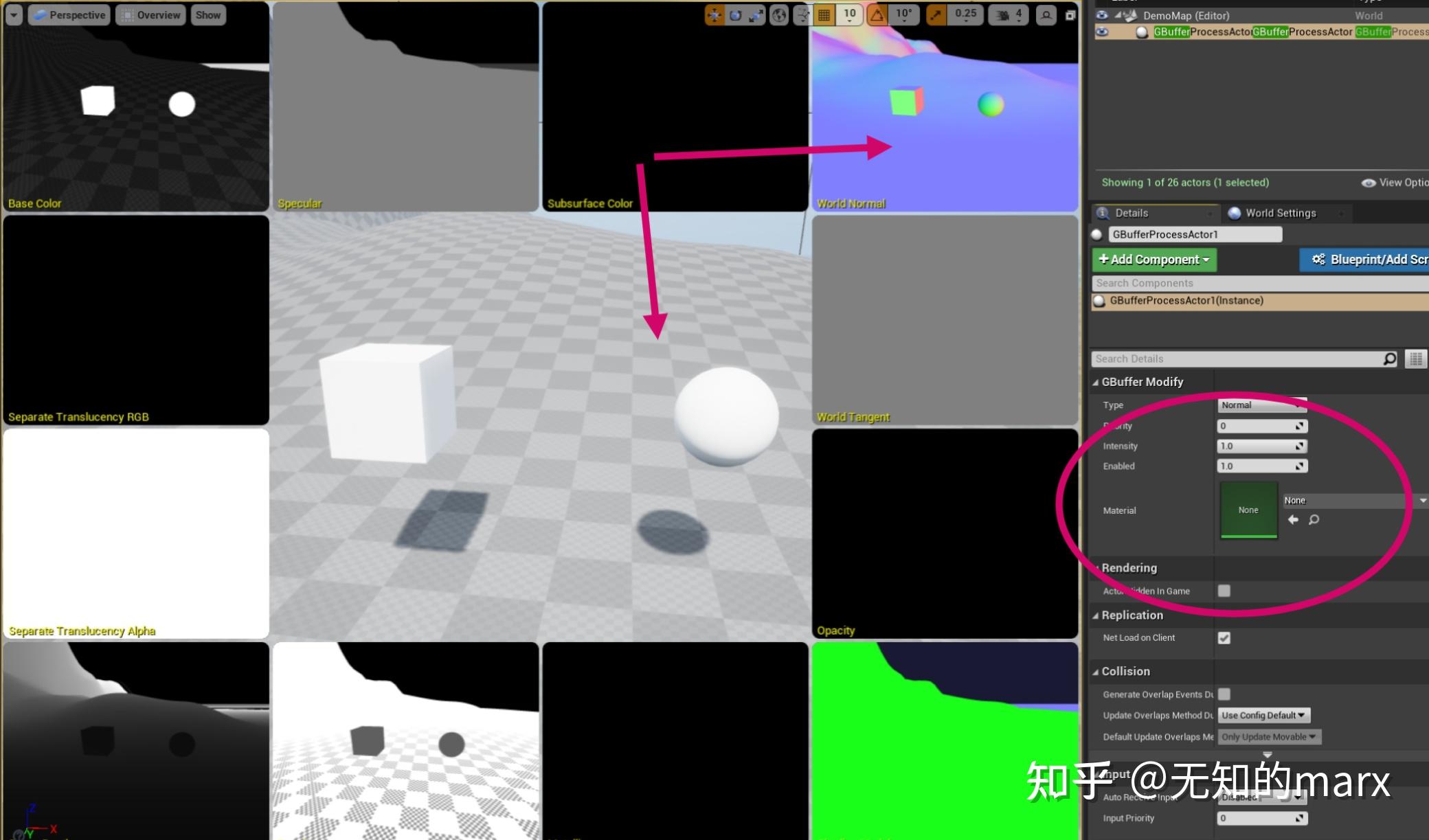分享UE4虚幻引擎中通过材质球修改管线GBuffer的插件 - 知乎