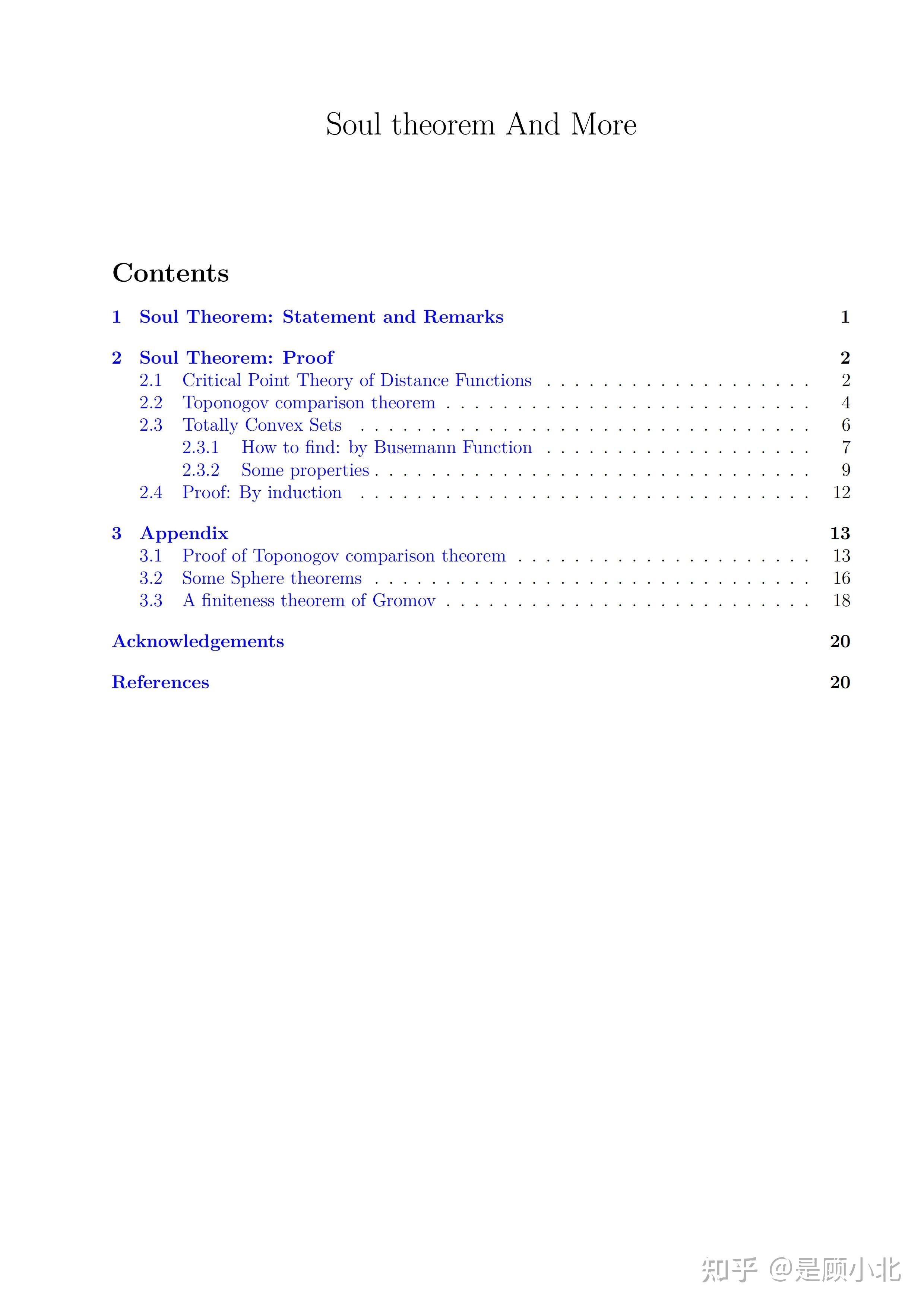 灵魂定理（Soul Thm）以及更多 - 知乎