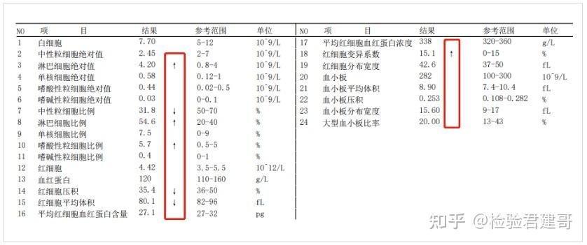 血常规报告的正确打开方式 知乎
