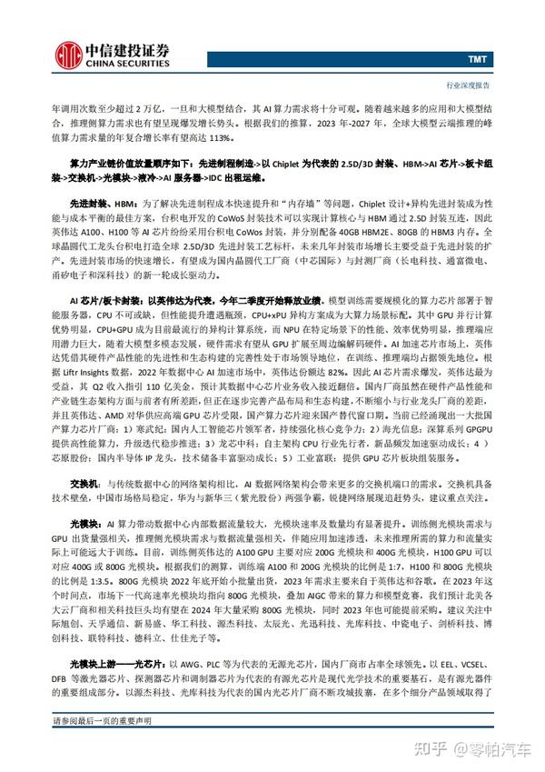 人工智能行业深度报告:算力大时代,ai算力产业链全景梳理 知乎