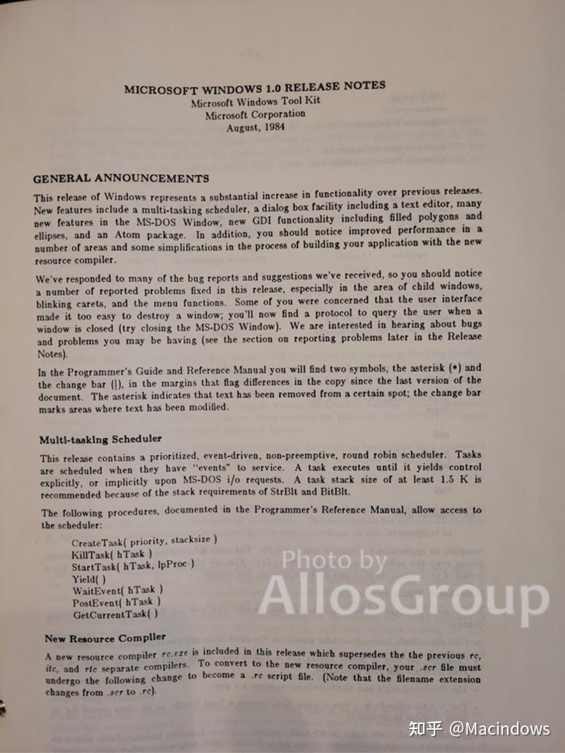 Windows 1.0开发历程和程序集 - 知乎