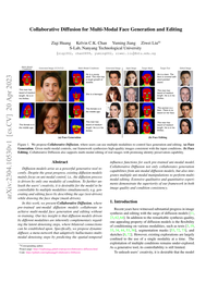 Collaborative Diffusion for Multi-Modal Face Generation and Editing - 知乎